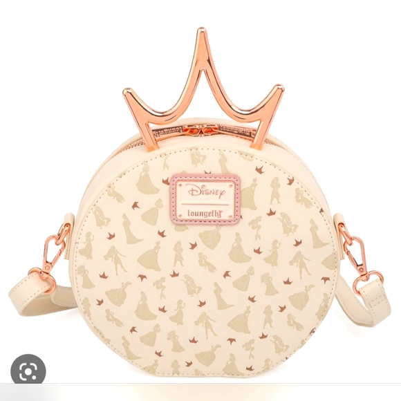 Disney | Bags | Loungefly Purse Princess Rose Gold Crown Design | Poshmark